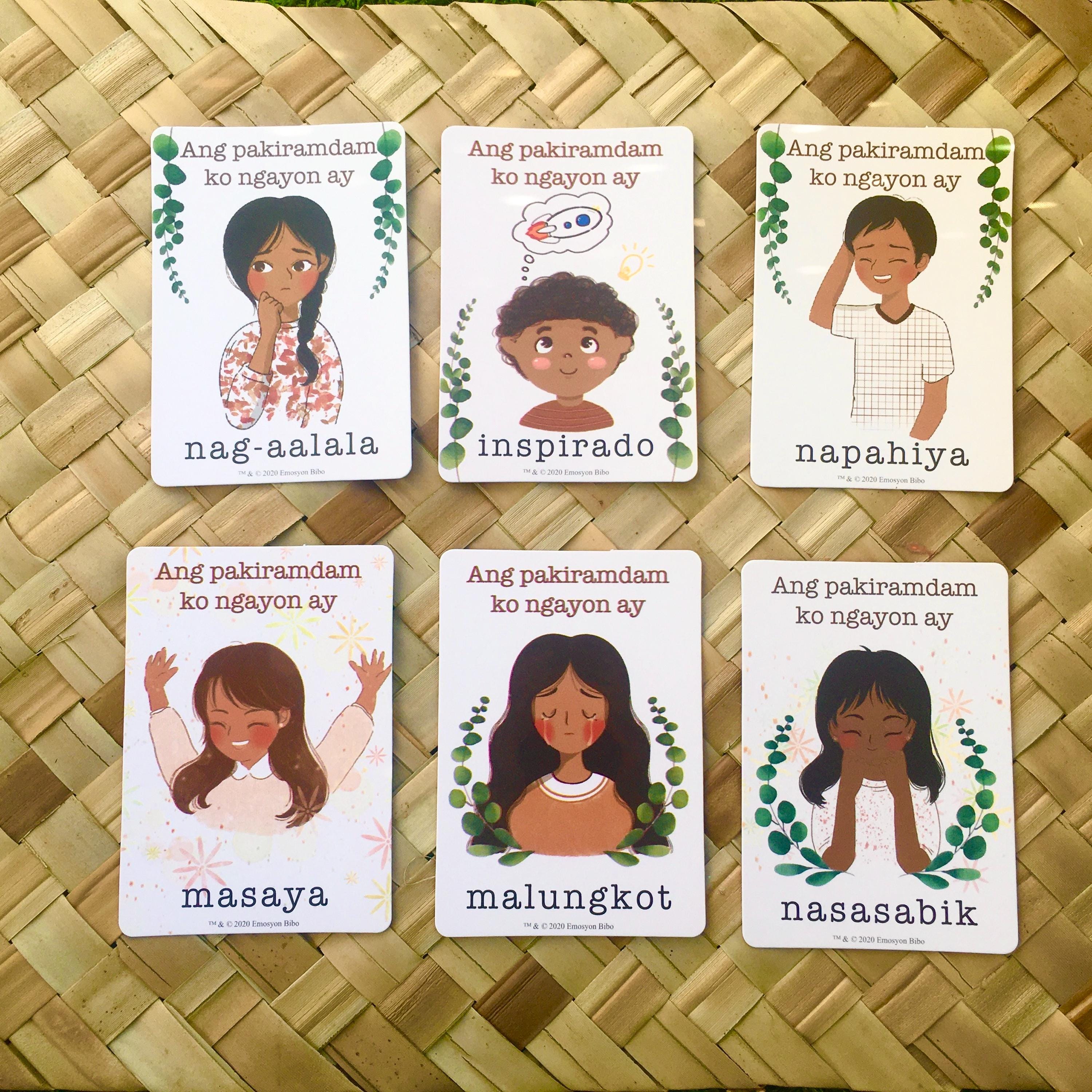 Filipino Emotion Flashcards: 50 Tagalog Cards for Kids - Etsy