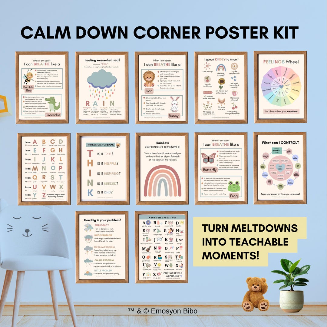 Pastel Social-emotional Learning Charts | Classroom Homeschool Decor ...