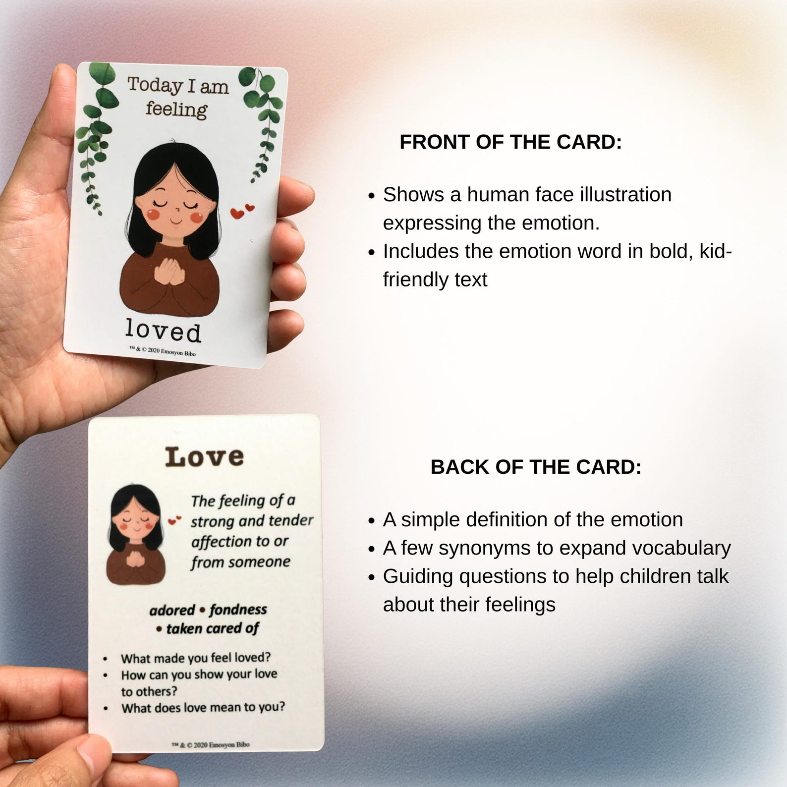 Feelings Flashcards for Kids: 50 Feelings Cards, SEL Therapy Tool - Etsy