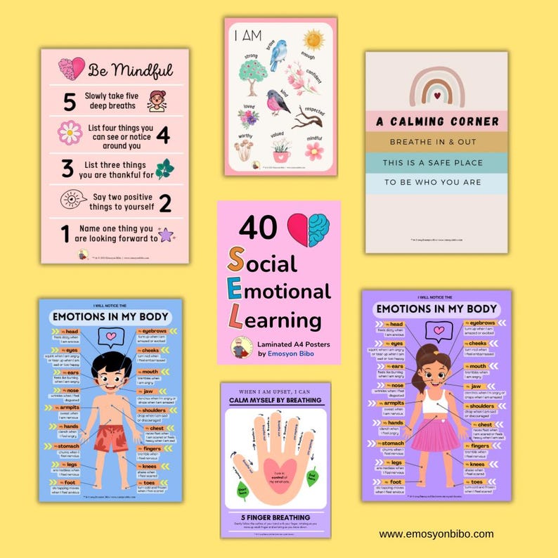 Social Emotional Learning Tools - 40 Pages Digital Printables by ...