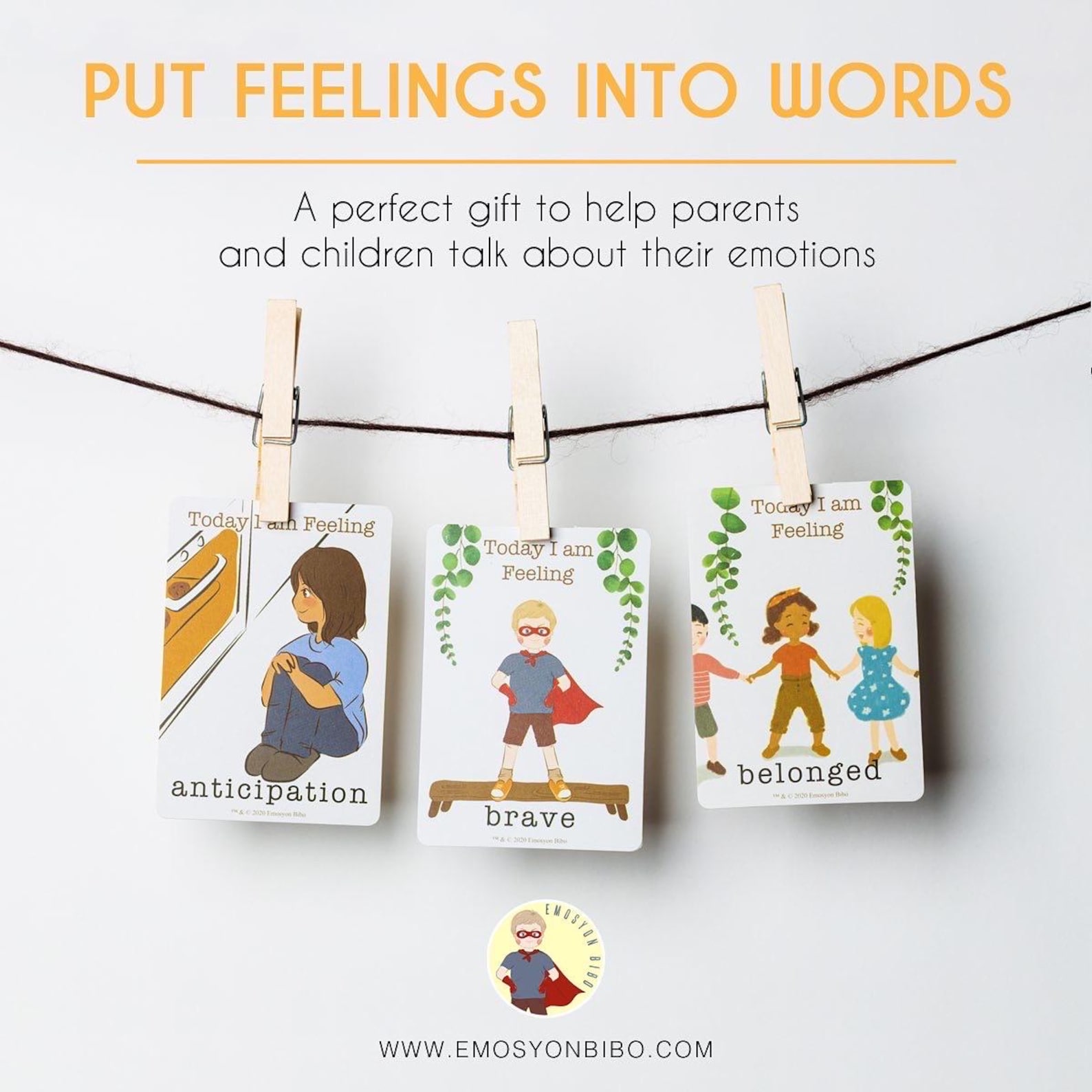 Feelings Flashcards for Kids: 50 Feelings Cards, SEL Therapy Tool - Etsy