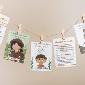 Filipino Emotion Flashcards: 50 Tagalog Cards for Kids - Etsy