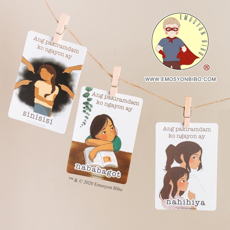 Filipino Emotion Flashcards for Kids | 50 Tagalog Feelings Cards ...