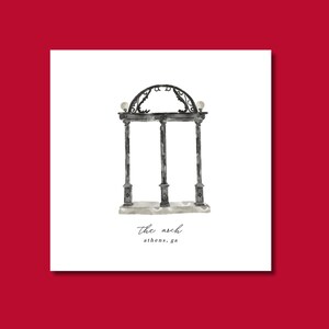 The Arch | Athens, GA | Watercolor Print | Digital Art - Etsy