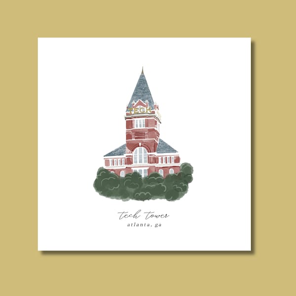 Georgia Tech Art - Etsy