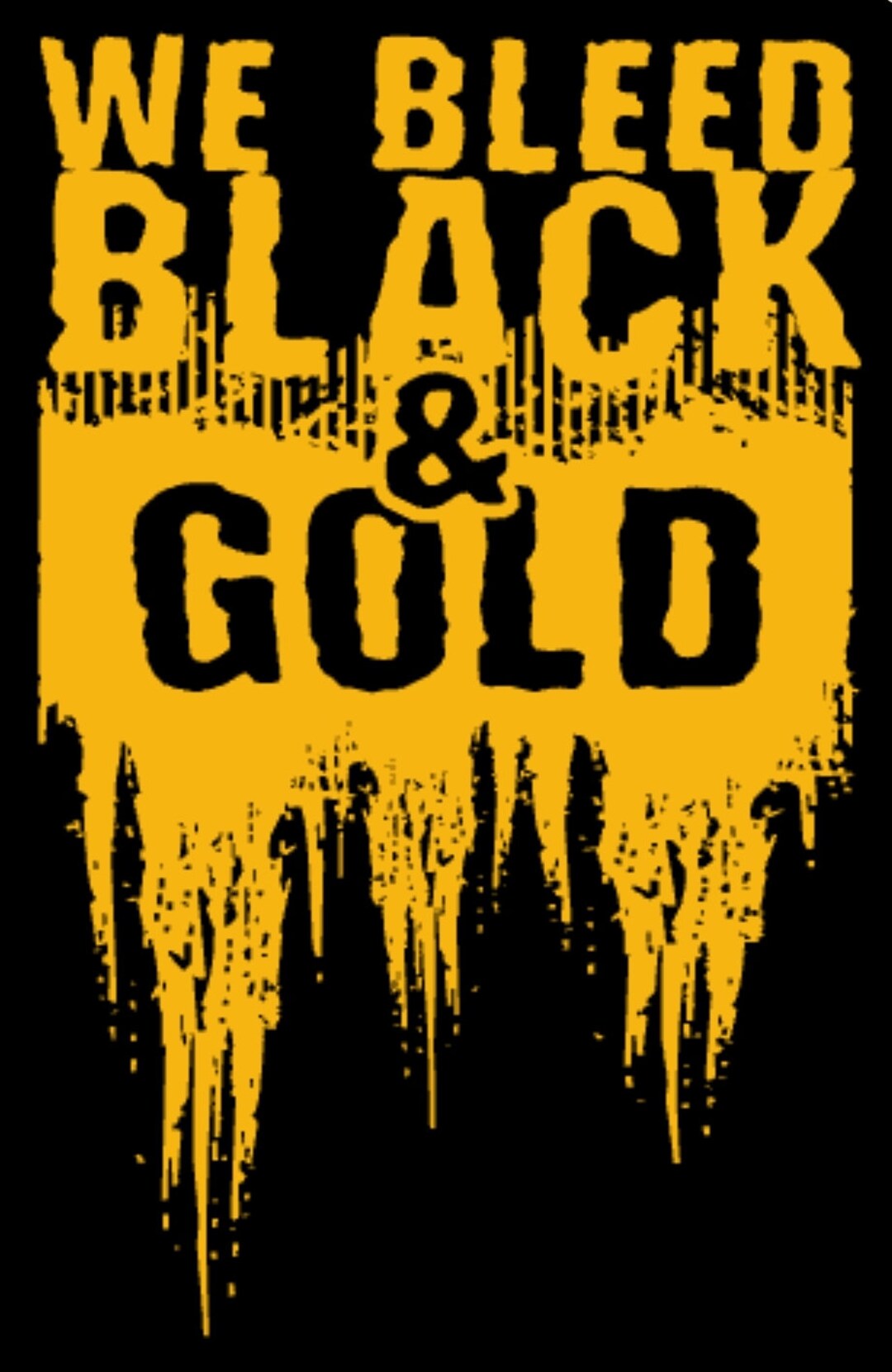 We Bleed Black & Gold Shirt - Etsy