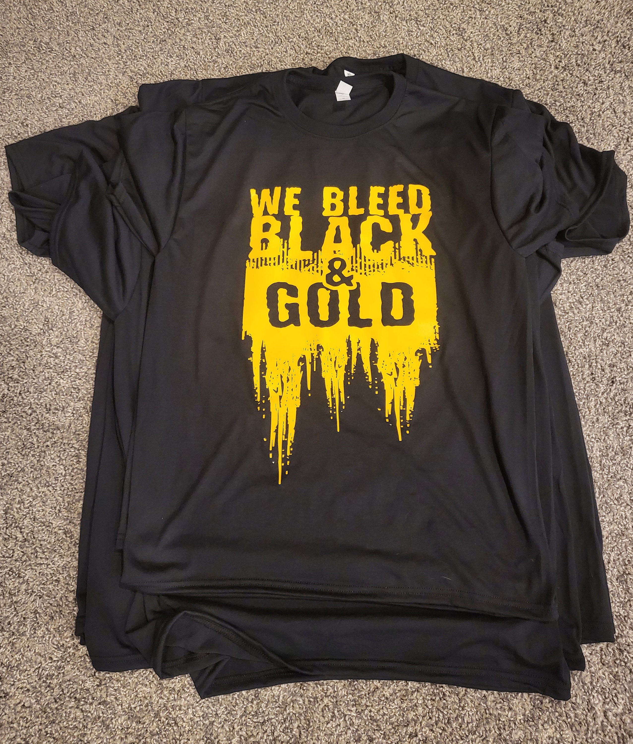 We Bleed Black & Gold Shirt - Etsy