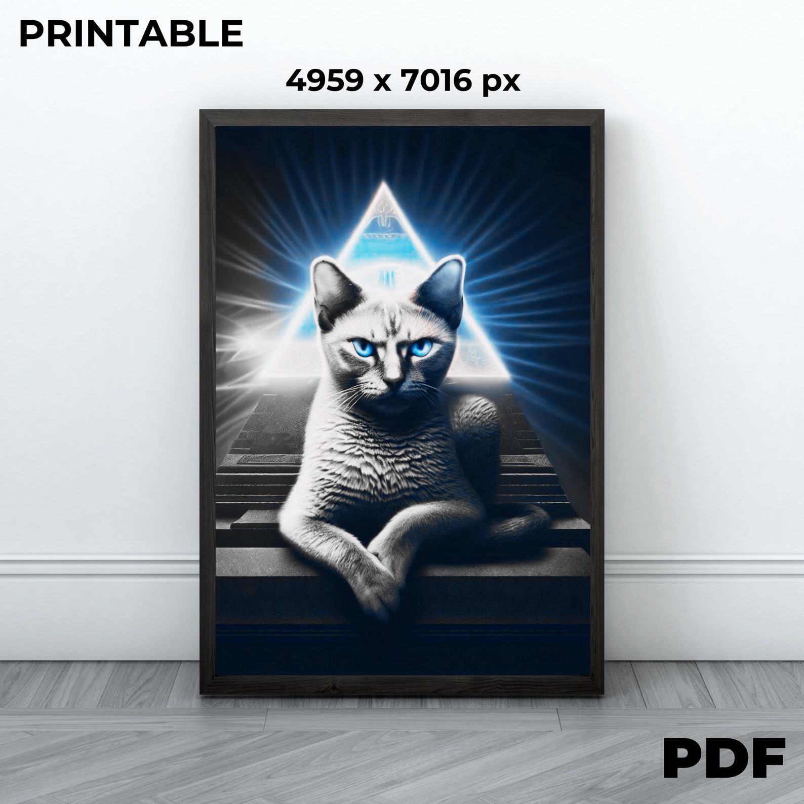 Printable, Cats, Cat Arts, Digital Print, Creative Print, Cat Lovers ...