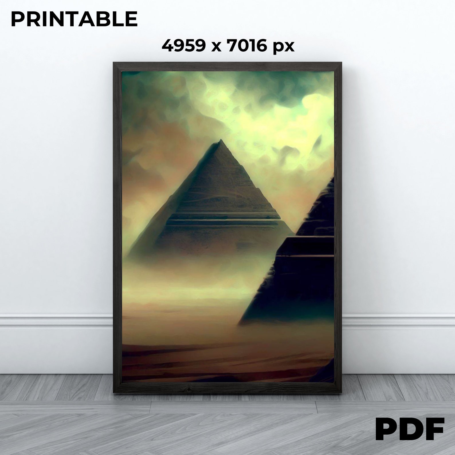 Printable Pyramid Mysterious Pyramid Egyptian Pyramids - Etsy
