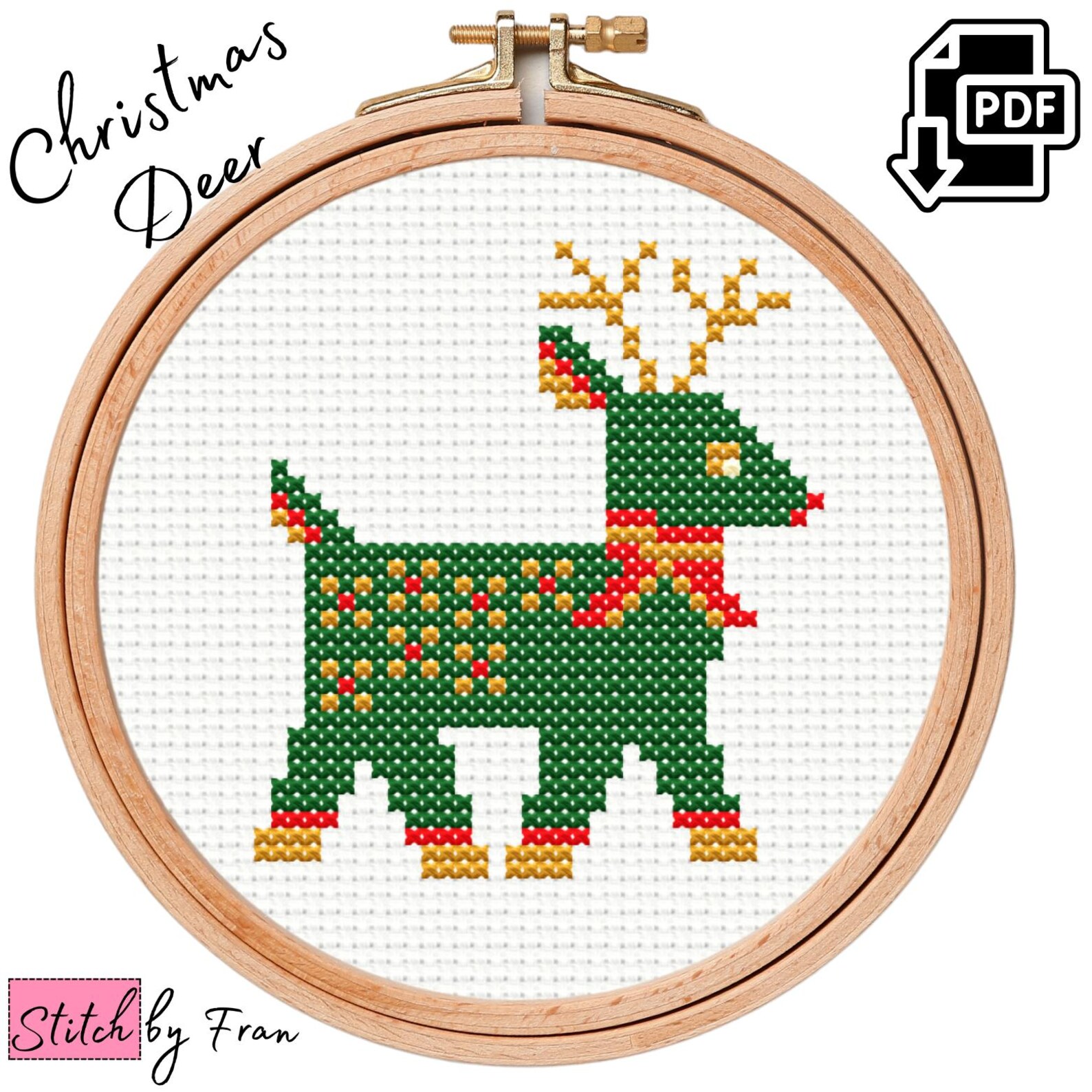Small Christmas Cross Stitch Patterns - Set of 8 Embroidery Patterns ...