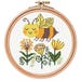 Adorable Bee Cross Stitch Pattern – Cute Bee and Yellow Flowers, Easy ...