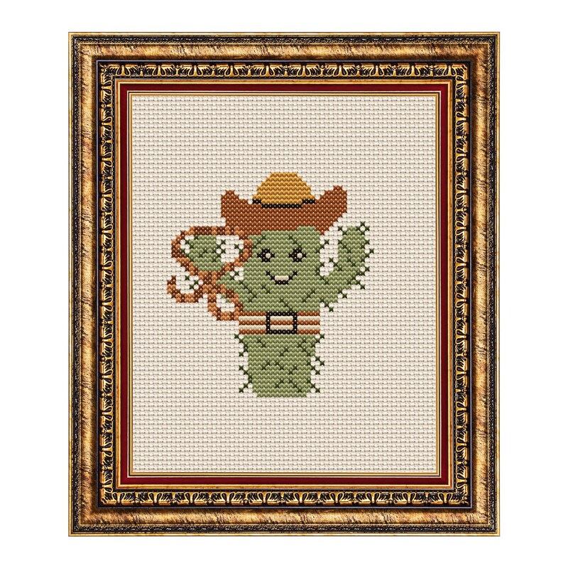 Cowboy Cross Stitch - Etsy
