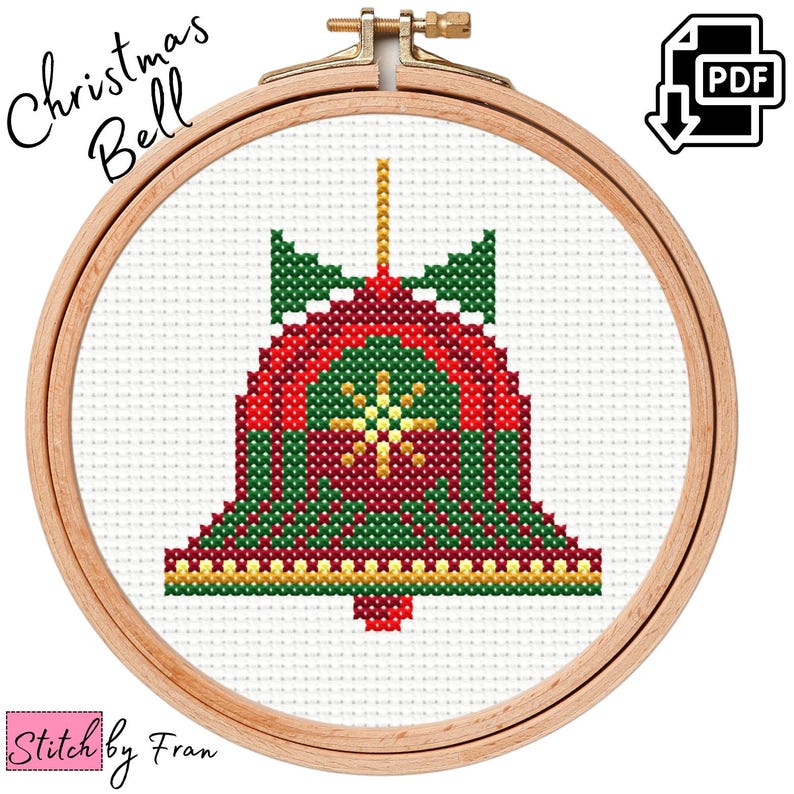 Small Christmas Cross Stitch Patterns - Set of 8 Embroidery Patterns ...
