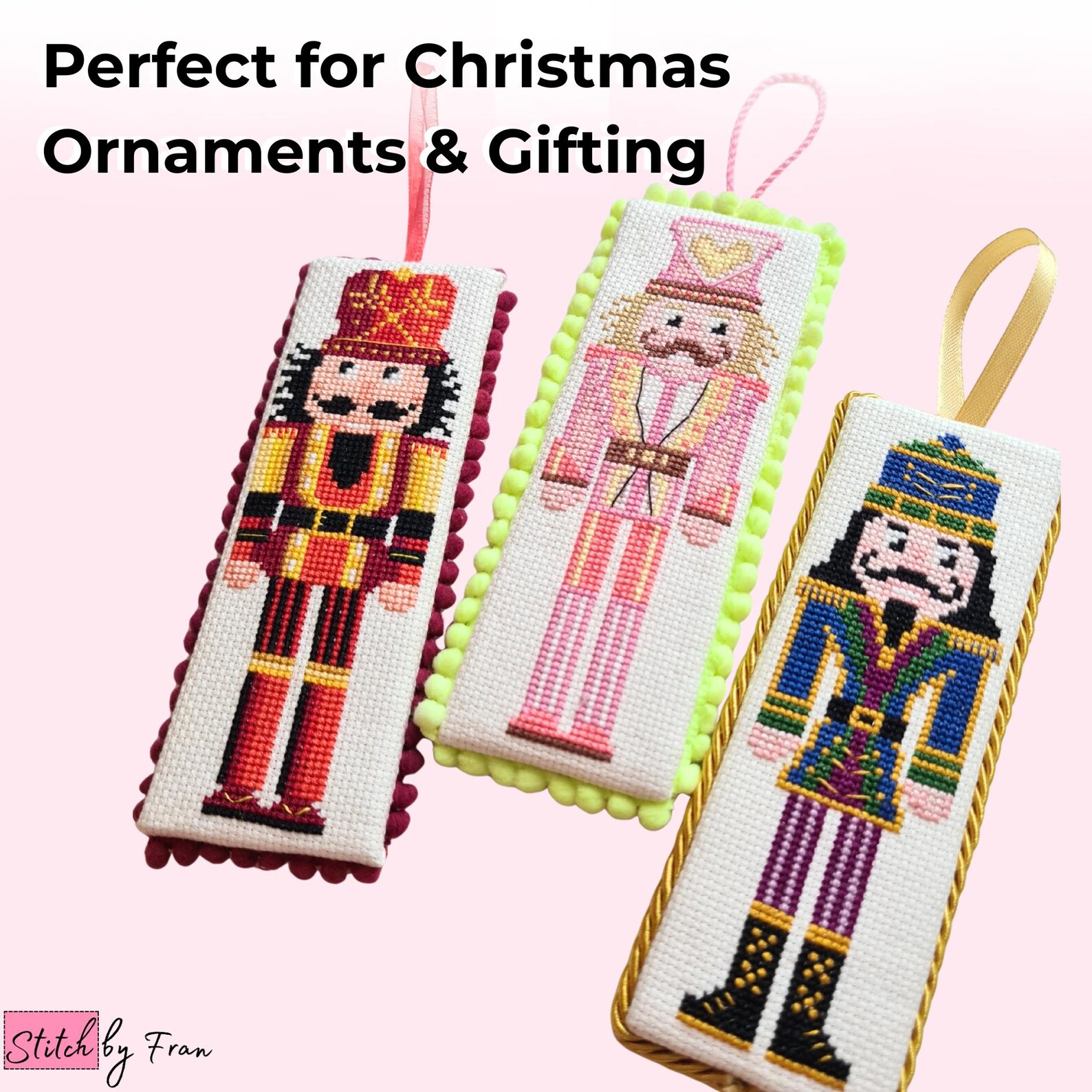 Nutcracker Cross Stitch Pattern Bundle • 5 Christmas Nutcrackers ...