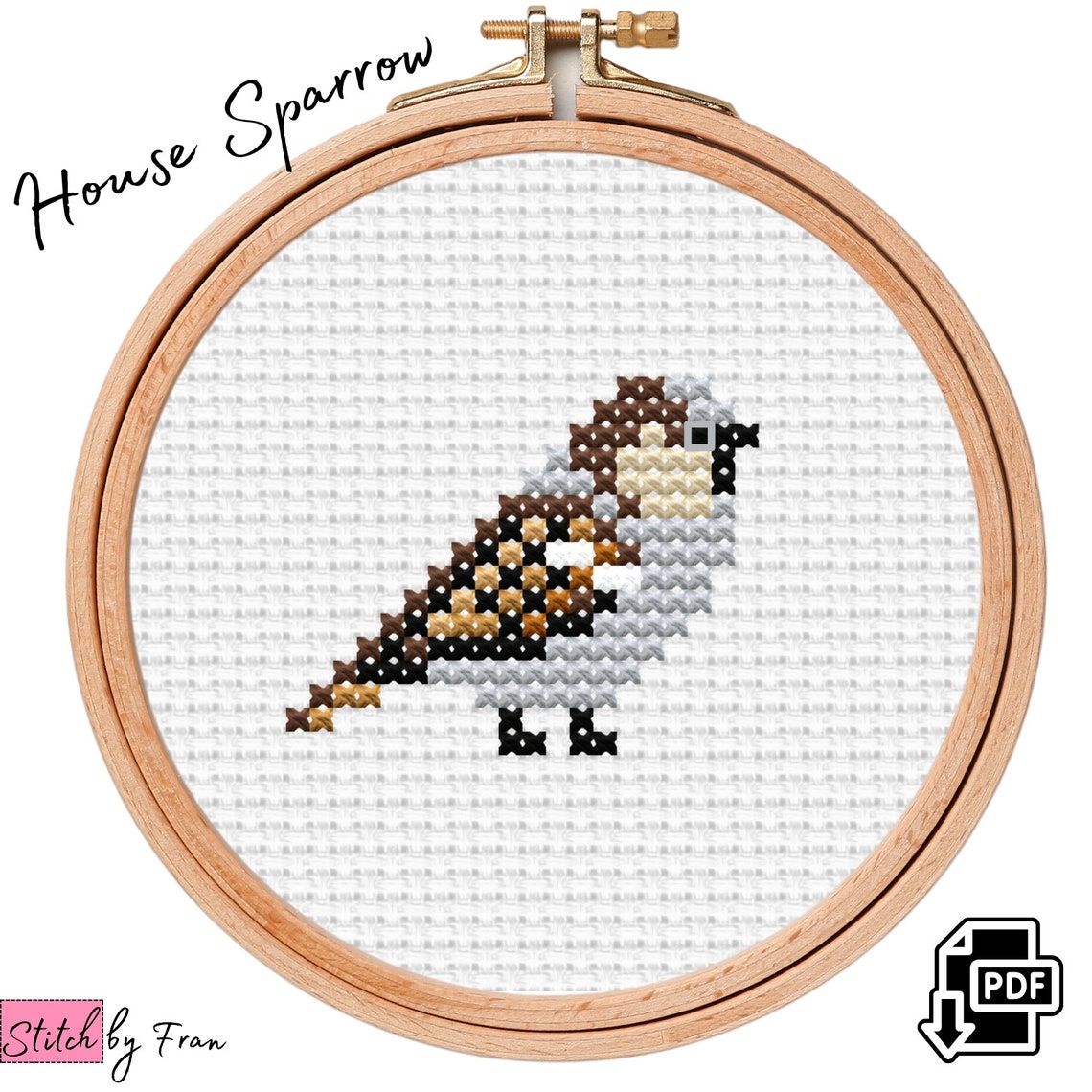 Birds Cross Stitch Pattern - Pack of 8 Embroidery Patterns - Easy Bird ...