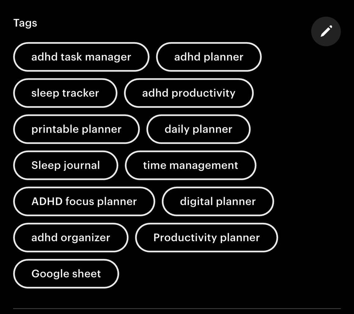 ADHD Planner & Sleep Tracker | Digital Productivity Tool for Focus and ...