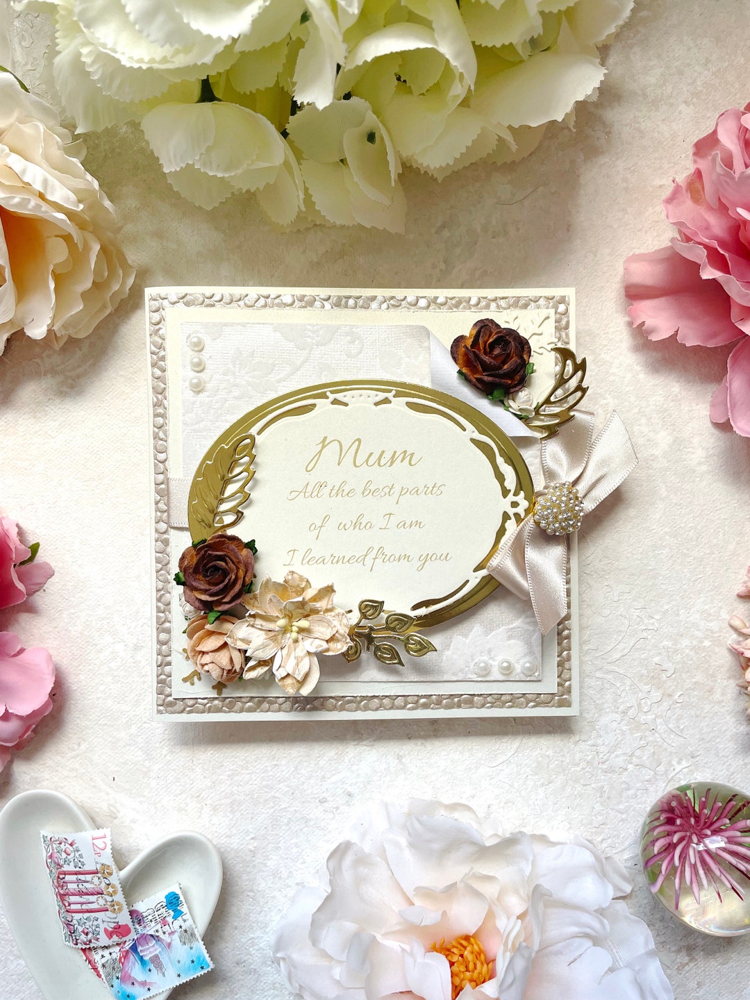 Mum Card With Beautiful Verse. Special Mum Birthday Card. 3d - Etsy