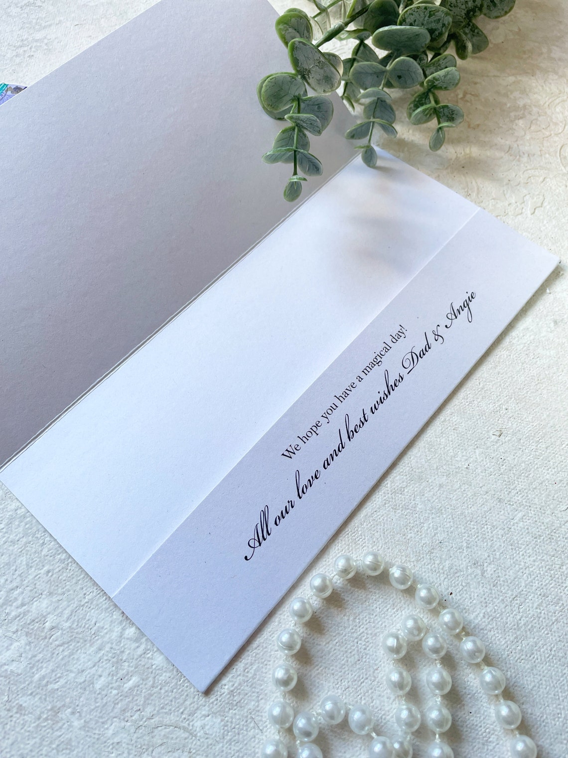 Personalized Wedding Money Wallet: Eucalyptus Floral Design, Recycled ...