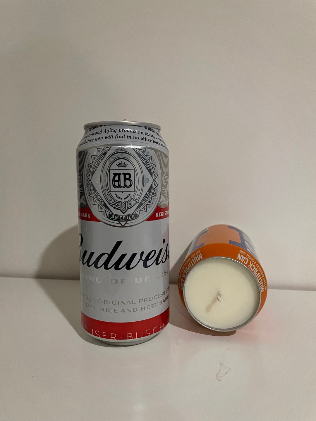 Budweiser Beer Can Candle 440ml Burns for 50 Hours 50 Fragrances Hand ...