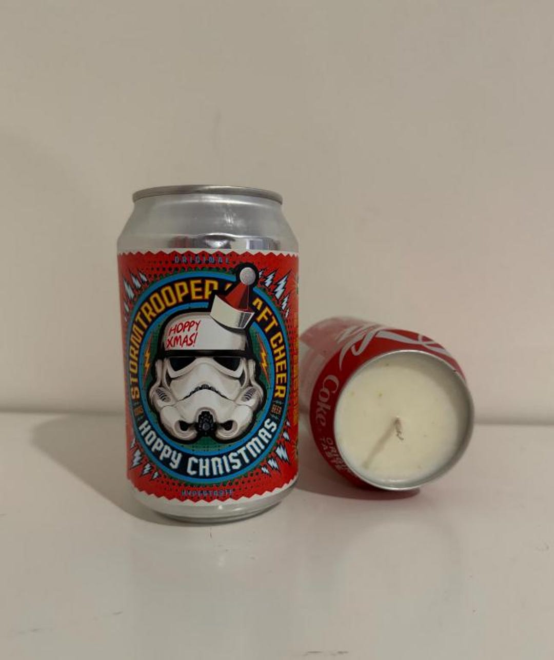 Christmas Star Wars Stormtrooper Beer Can Candle: Vegan Soy Wax, 50 ...