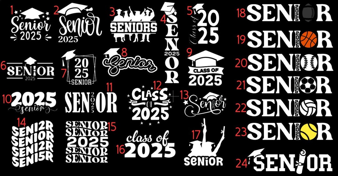 Senior 2025 Car Decal - Etsy