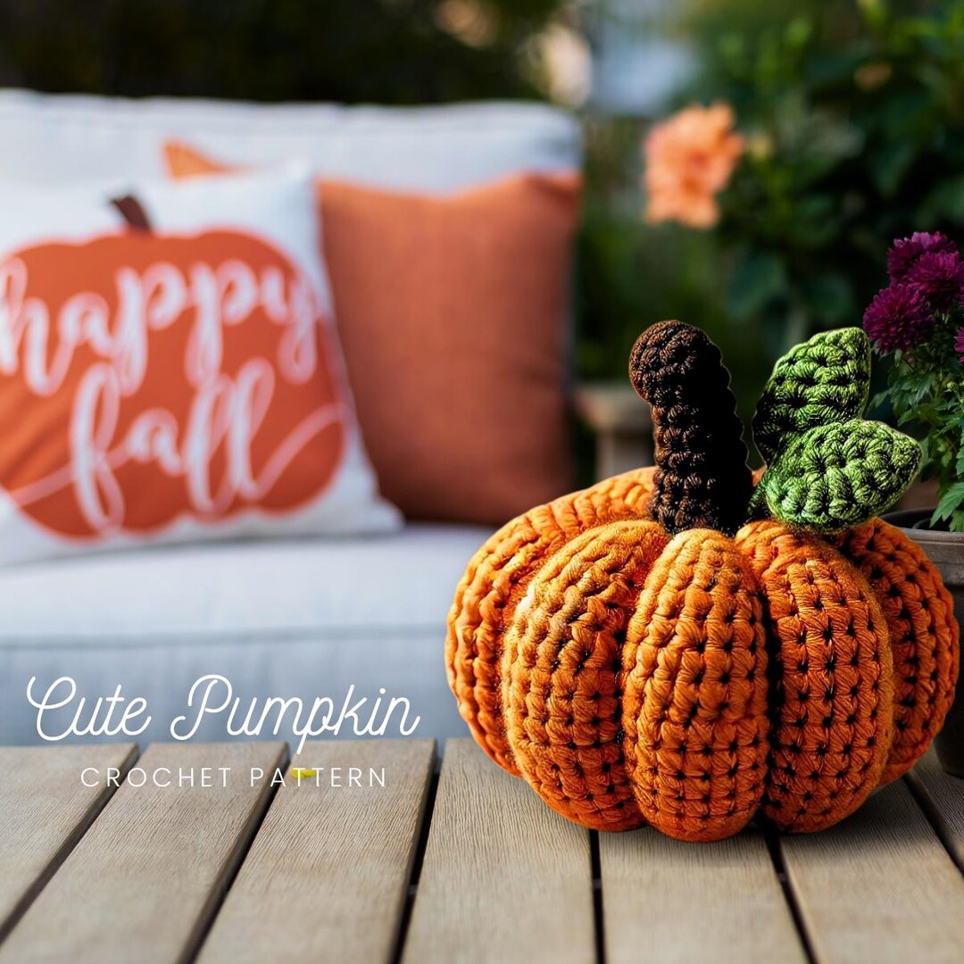 Crochet Pattern Autumn Crochet Pumpkin Pattern, Fall Decor, Cute Fall ...