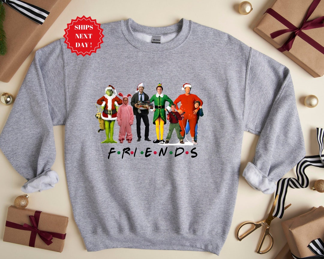 Christmas Movie Sweatshirt, Christmas Movies Characters Shirt ...