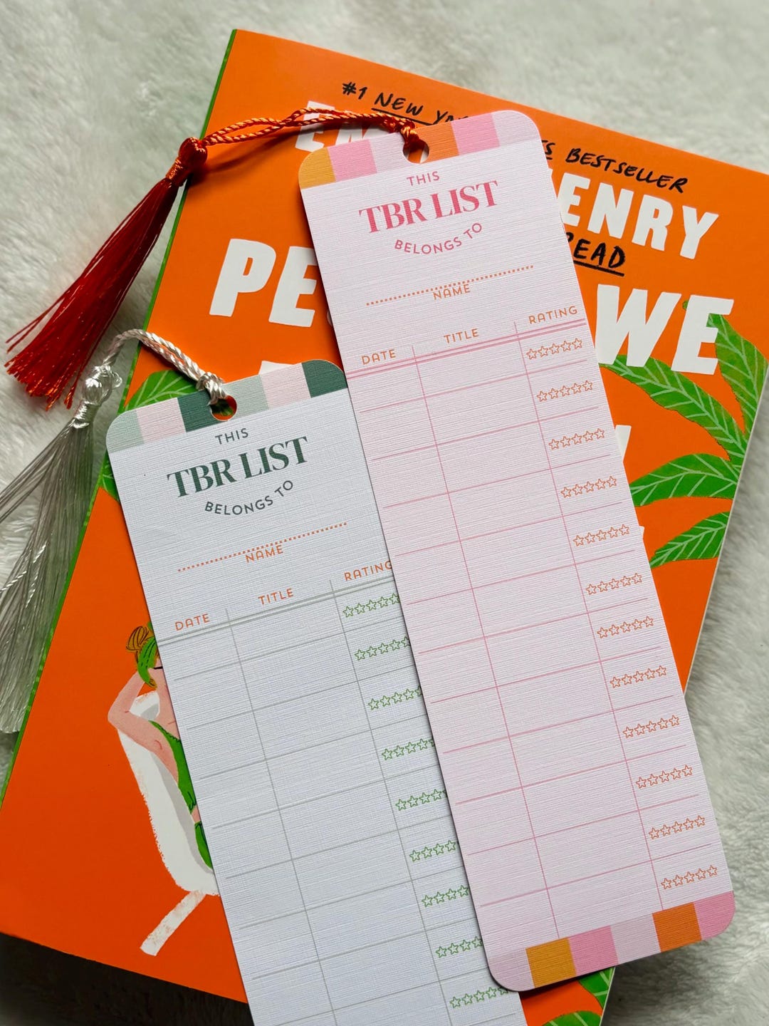 TBR BOOKMARK Book Reading Tracker Bookmark Reading Log Book Lover ...