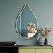 Drop Wall Mirror, Raindrop Wall Mirror, Modern Drop Mirror, - Etsy