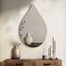 Drop Wall Mirror, Raindrop Wall Mirror, Modern Drop Mirror, - Etsy
