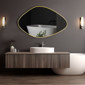 Asymmetric Mirror, Funky Mirror, Blob Mirror, Wavy Mirror, Abstract ...