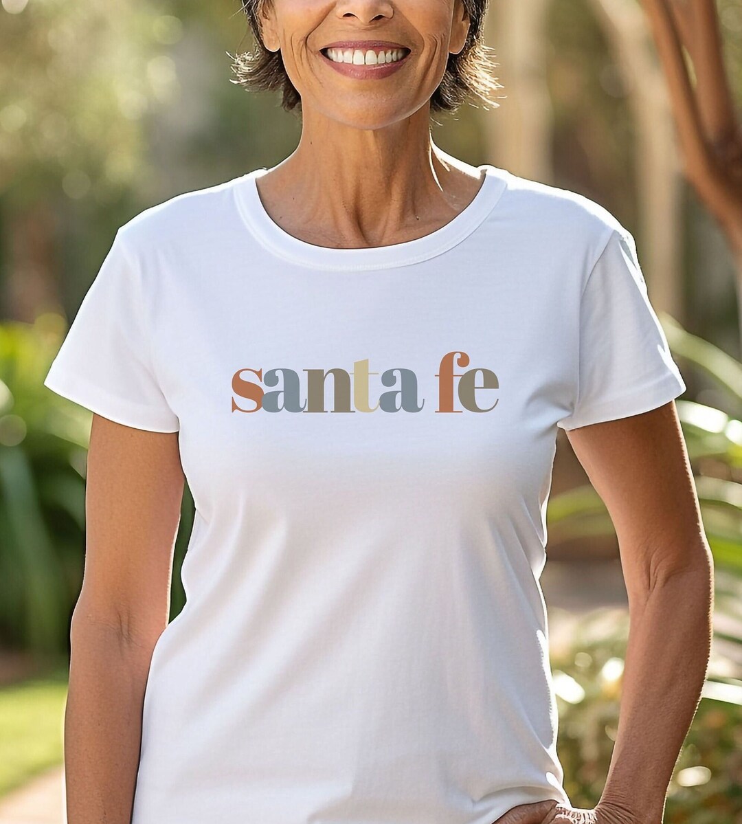 Santa Fe T-shirt, New Mexico Shirt, Art Tshirt, Santa Fe Souvenir, Retro T-shirt, Mens Gift ...