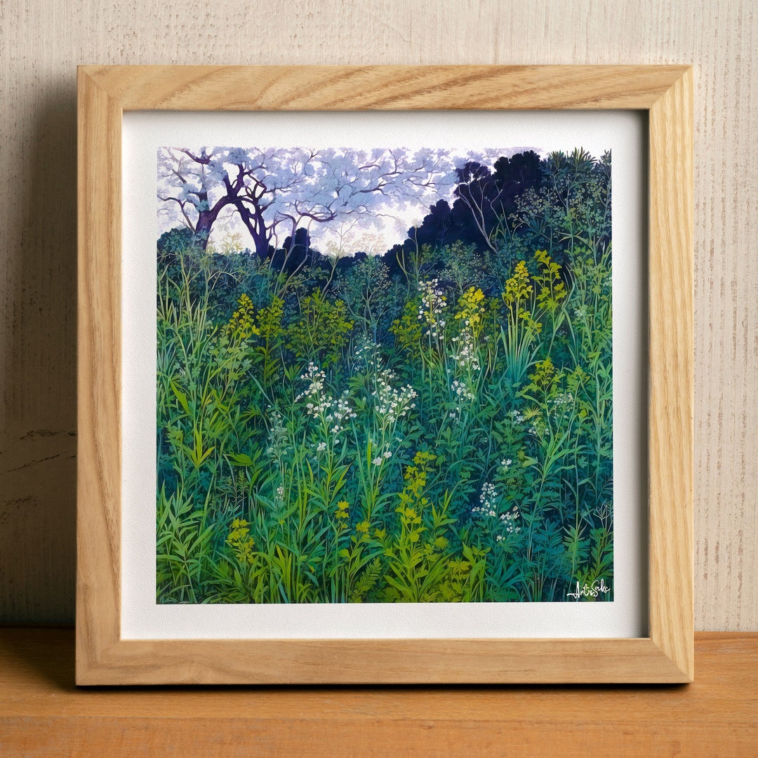 Through the Hedgerow : Giclée Art Print (landscape Style 30x30cm ...