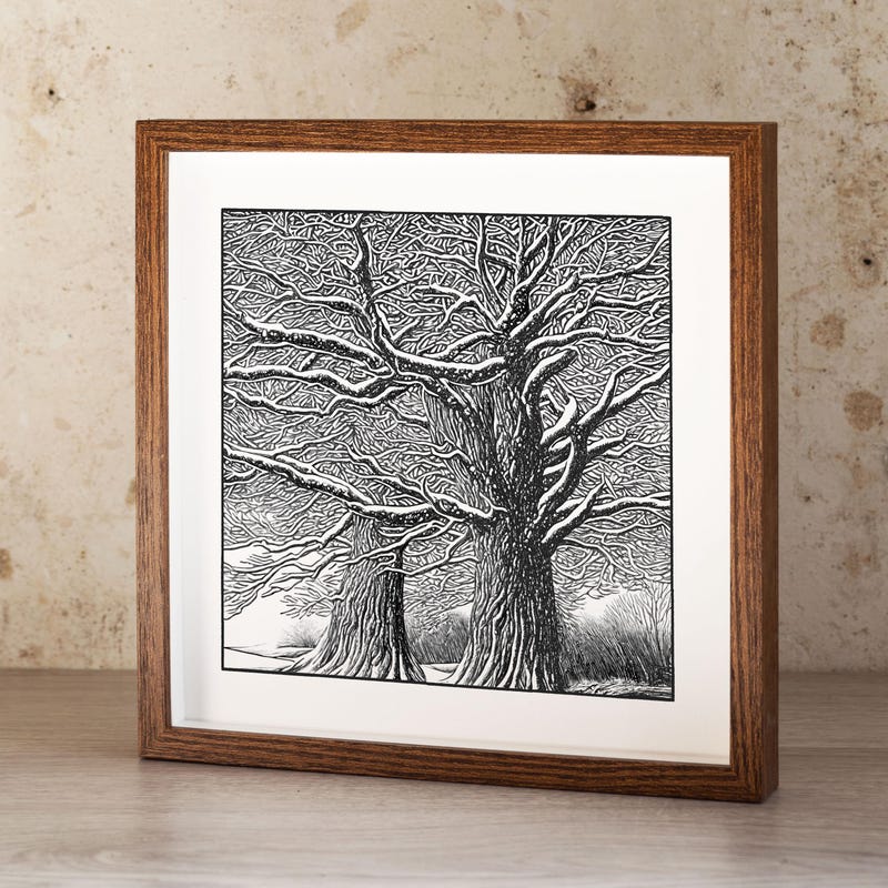 30x30 Winter Wall Art - Etsy UK