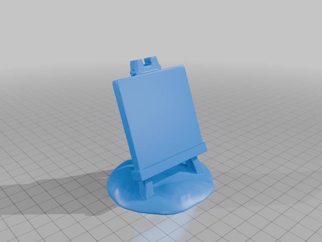 Painting Easel 3D Model | STL File for 3D Printing | Miniature Easel ...