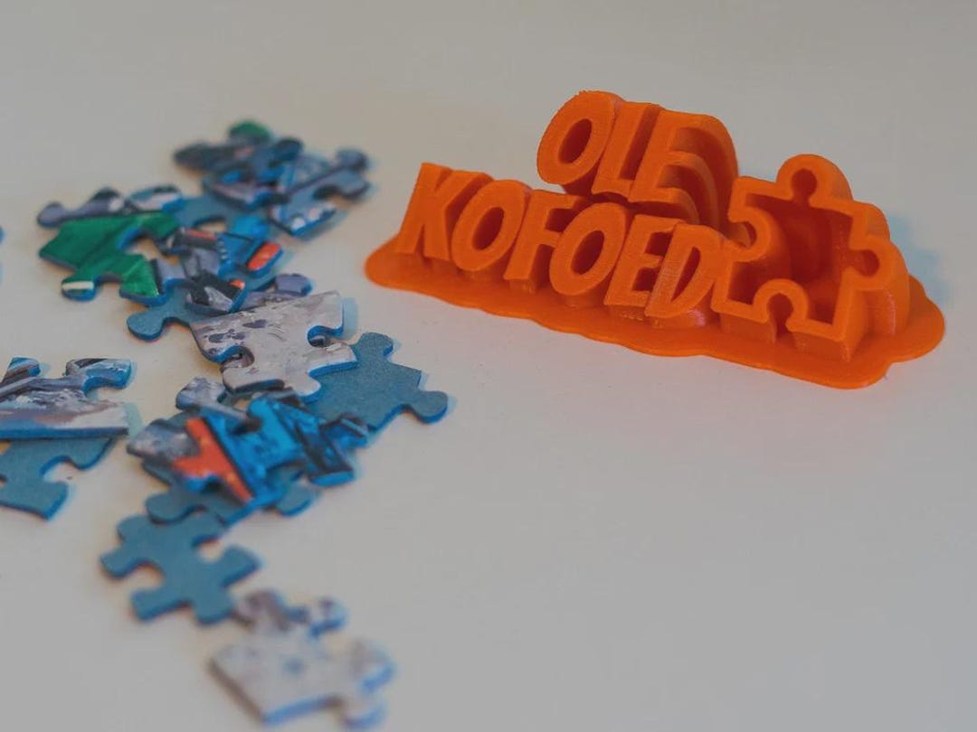 Sweeping 2-line Name Plate STL | 3D Printable Custom Desk Sign | Office ...