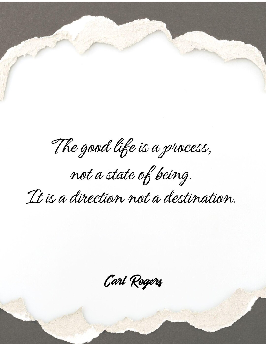 Carl Rogers Digital Wall Art "the Good Life is a Process, Not a State ...