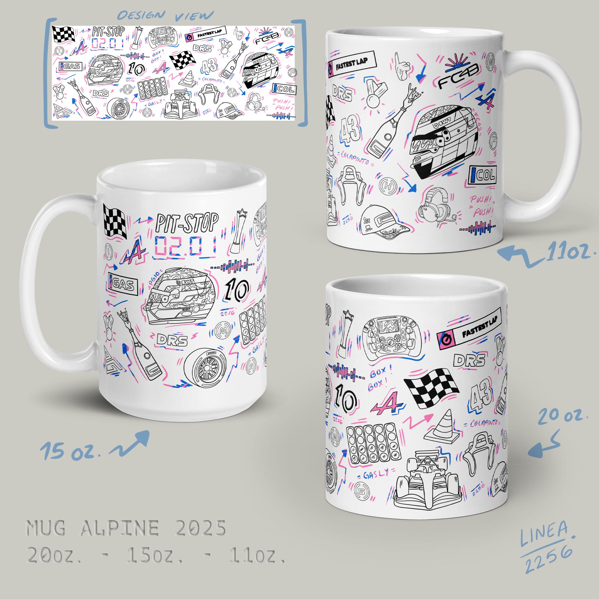 F1 Team Ceramic Mug - Mclaren | Ferrari | Williams | Mercedes | Redbull ...