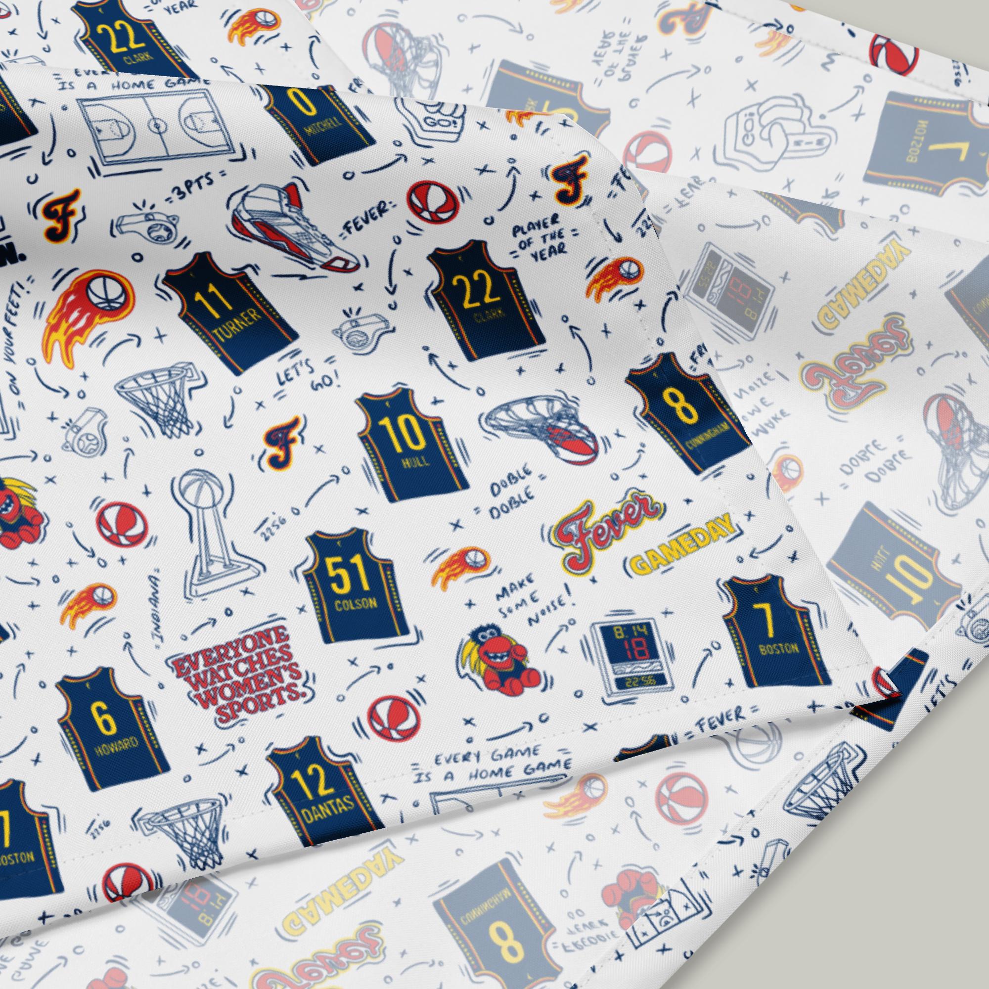 Indiana Fever WNBA Team-inspired Bandana | Fever Accessory - Etsy