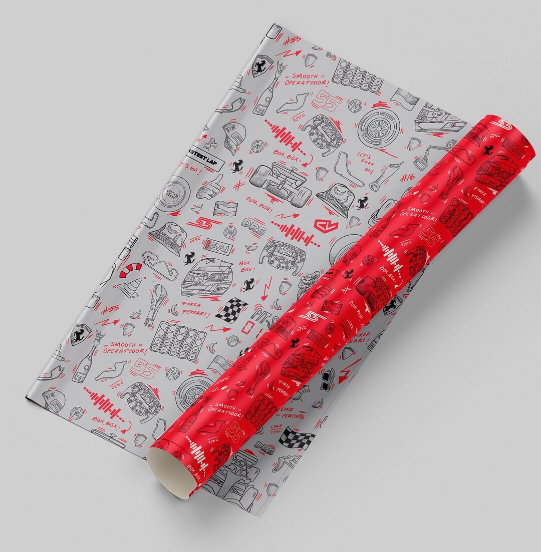 Ferrari F1 Team Wrapping Paper 3 Sheets - Etsy