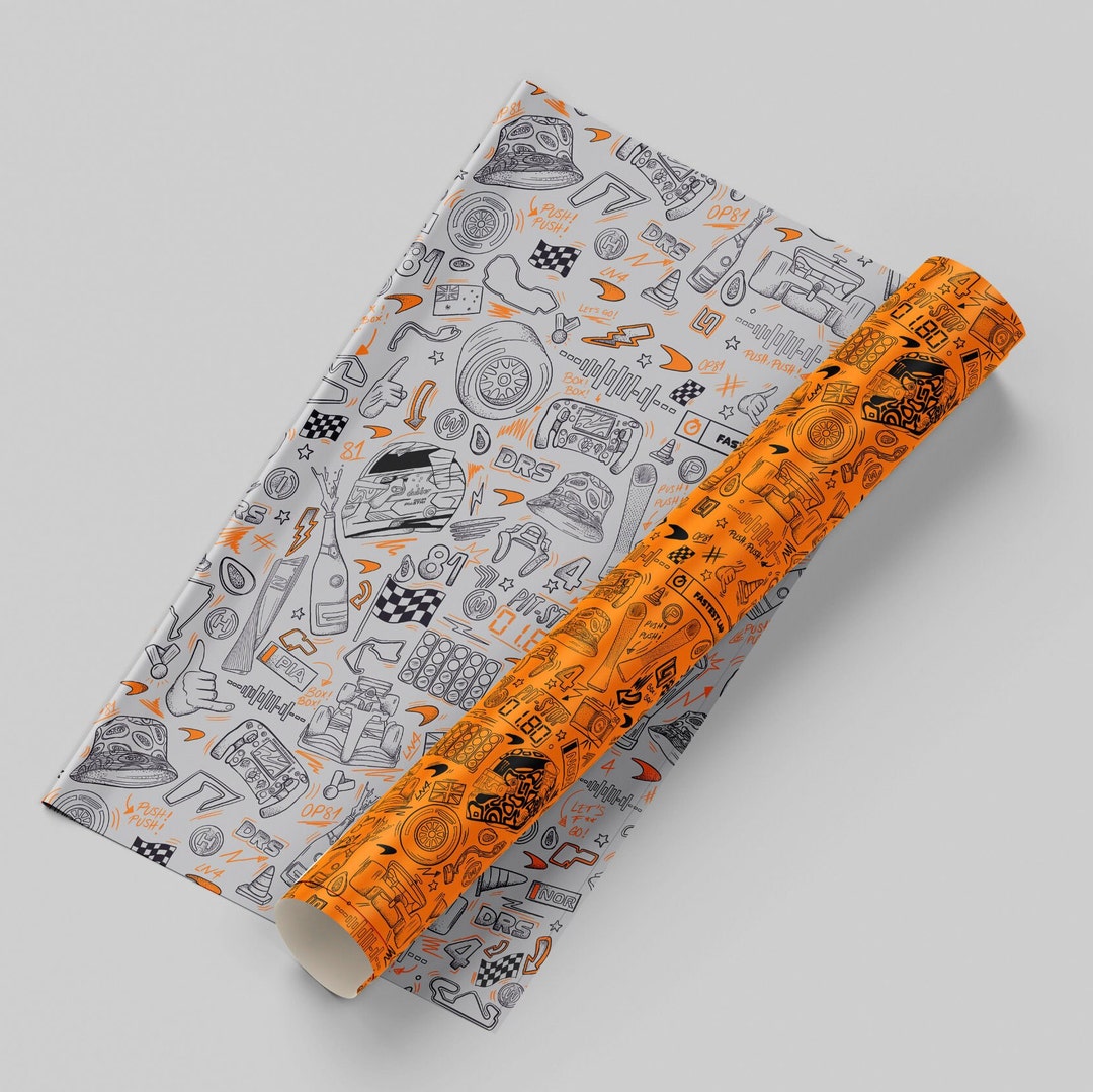Mclaren Formula 1 Team | Wrapping Paper (3 Sheets) - Etsy