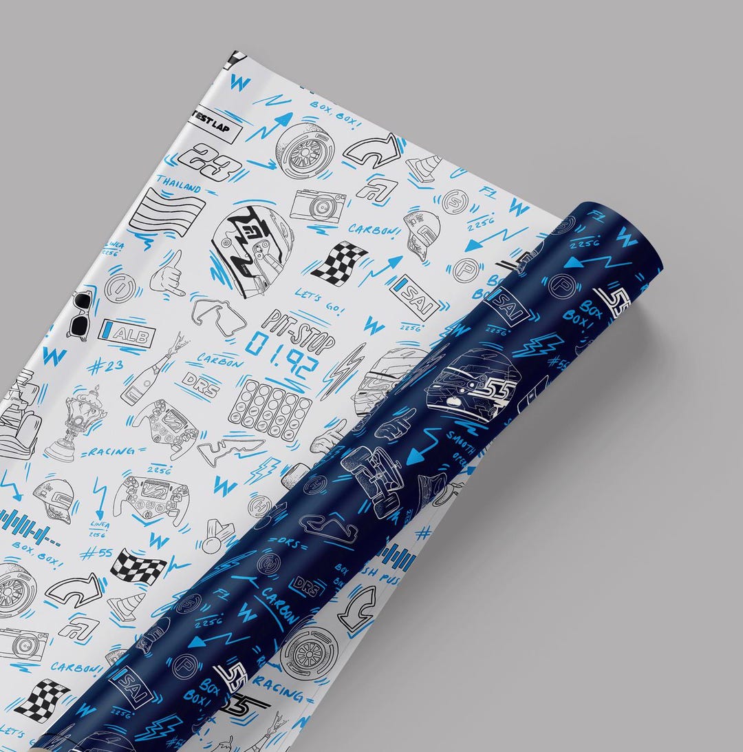 Williams Racing Formula 1 Team | Wrapping Paper (3 Sheets) - Etsy