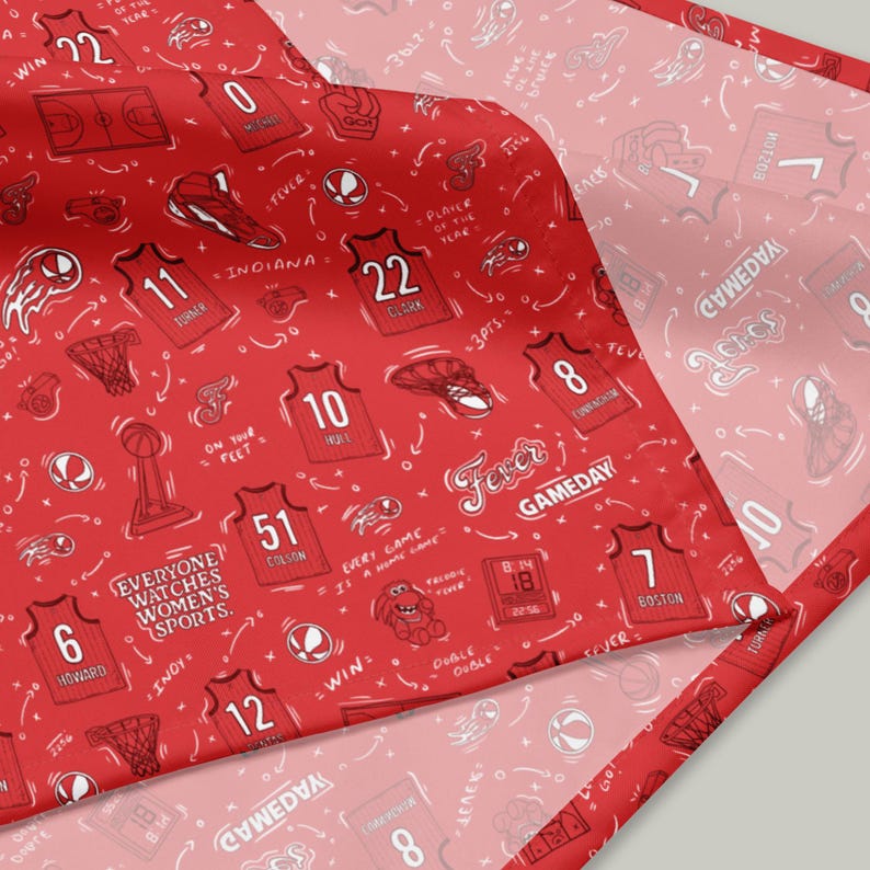 Indiana Fever WNBA Team-inspired Bandana | Fever Accessory - Etsy
