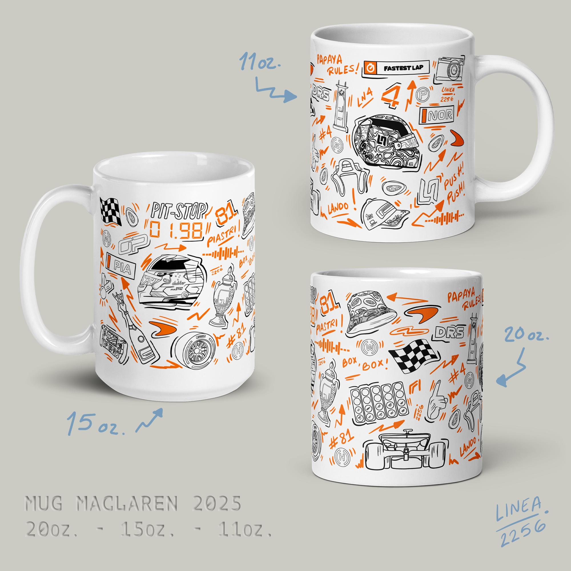 F1 Team Ceramic Mug - Mclaren | Ferrari | Williams | Mercedes | Redbull ...