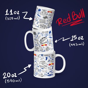 F1 Team Ceramic Mug - Mclaren | Ferrari | Williams | Mercedes | Redbull ...