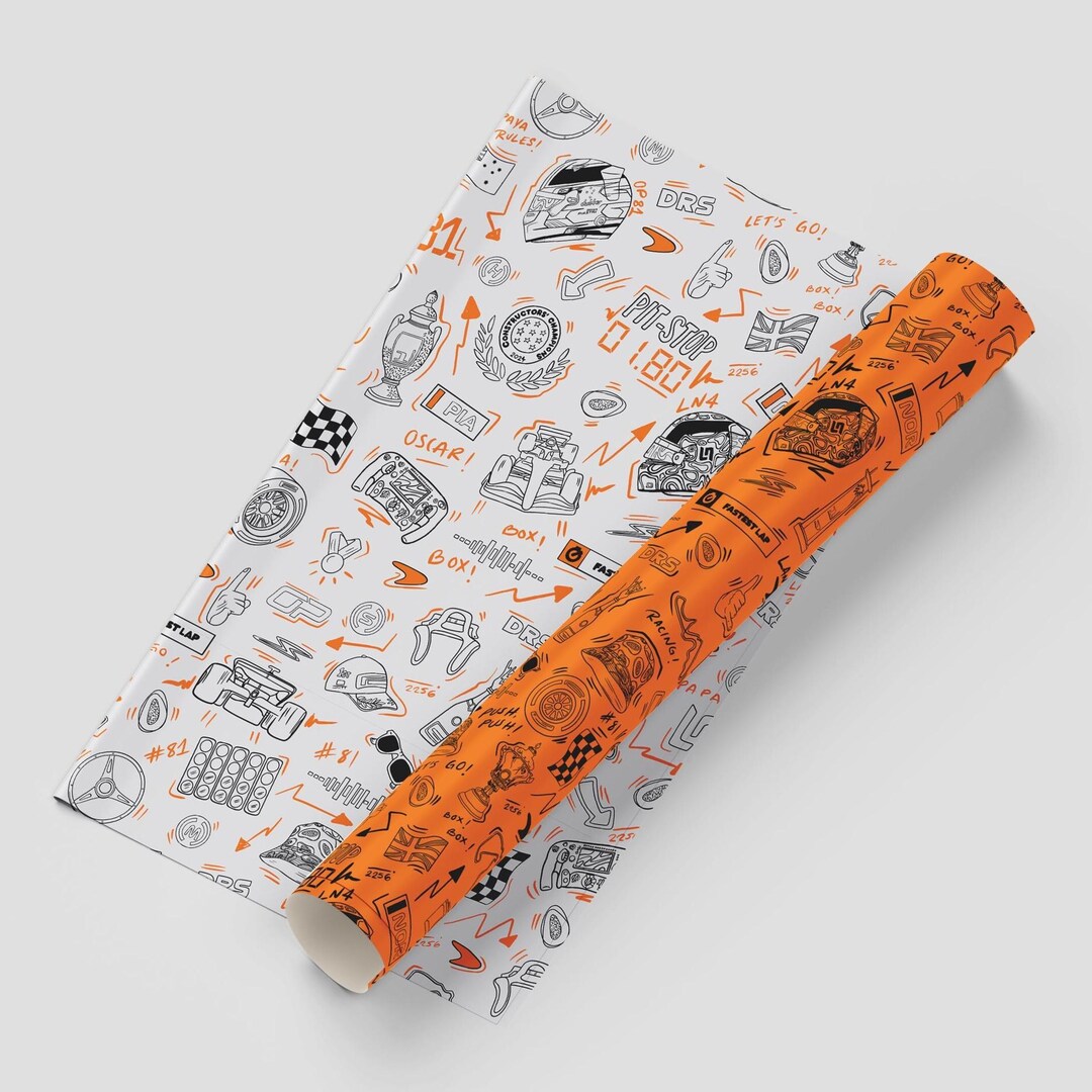 Mclaren Formula 1 Team | Wrapping Paper (3 Sheets) - Etsy