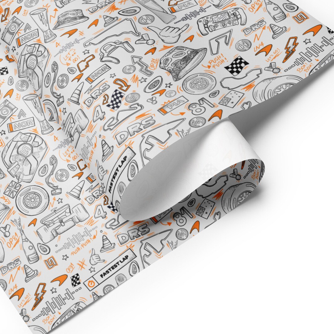 Mclaren Formula 1 Team Wrapping Paper 3 Sheets - Etsy