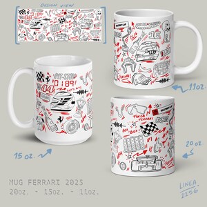 F1 Team Ceramic Mug - Mclaren | Ferrari | Williams | Mercedes | Redbull ...