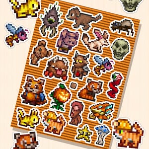 Terraria Pets Sticker Sheets | Cute Companion Stickers Inspired by ...