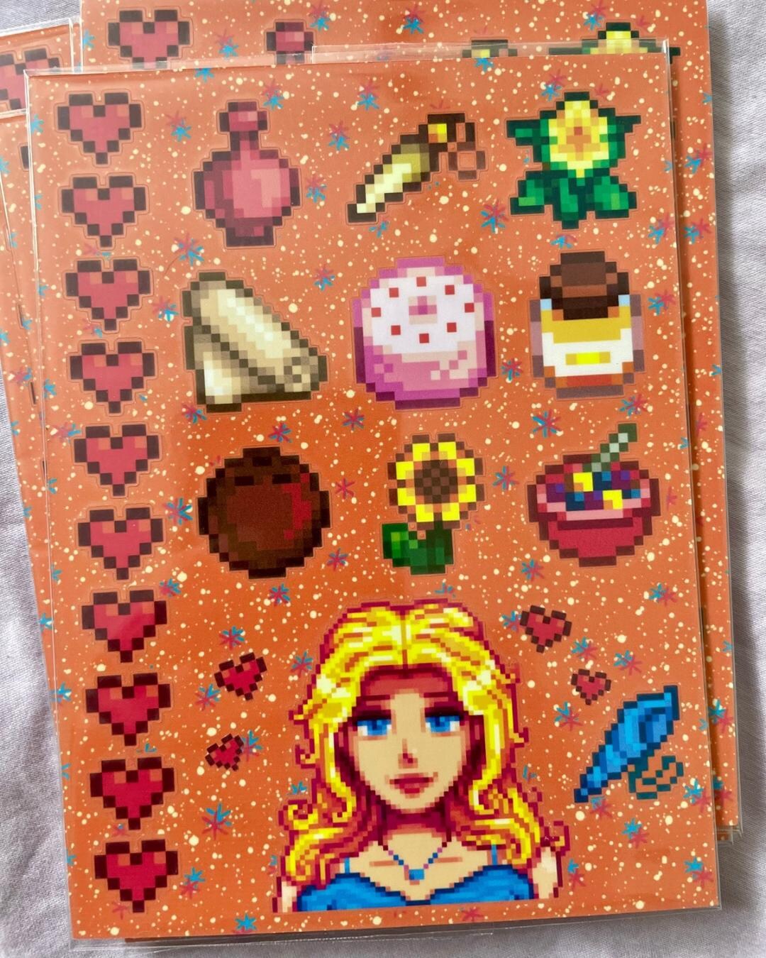 Stardew Valley - Haley Character Personality Sticker Sheet | SDV Pink ...
